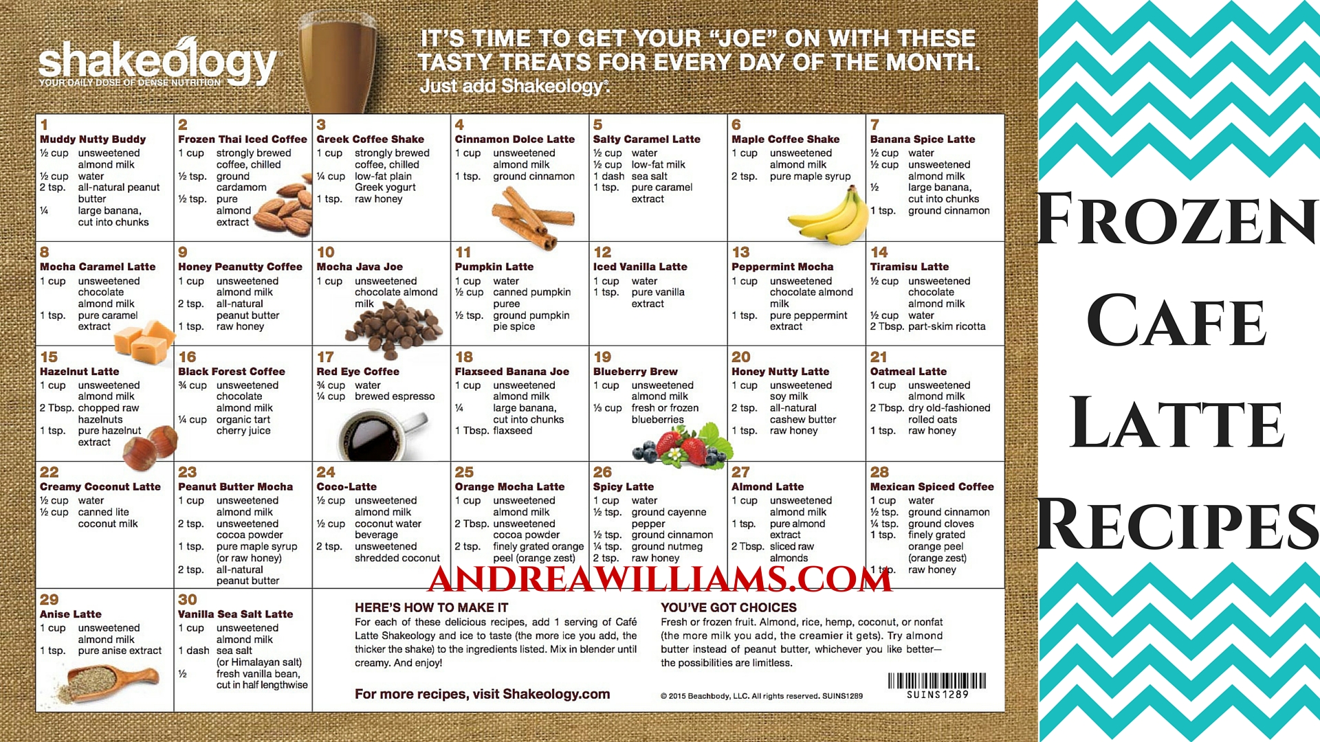 NEW Cafè Lattè Shake Recipes! – Andrea Williams